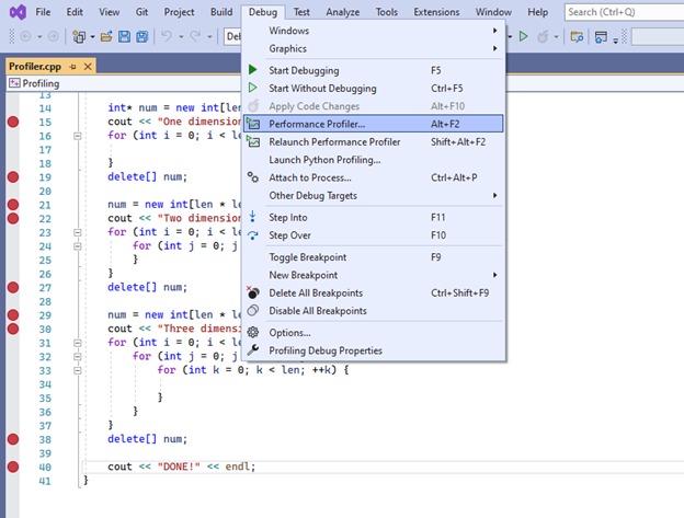 Performance Profiler